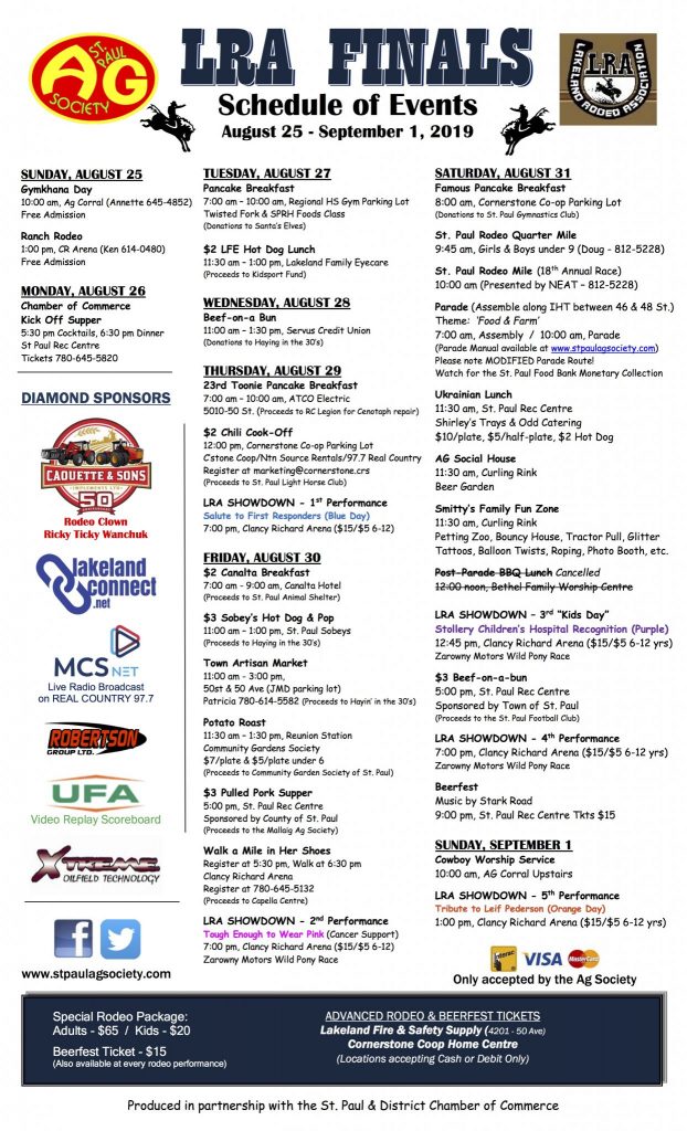 2019 Rodeo Week - St. Paul Agricultural Society